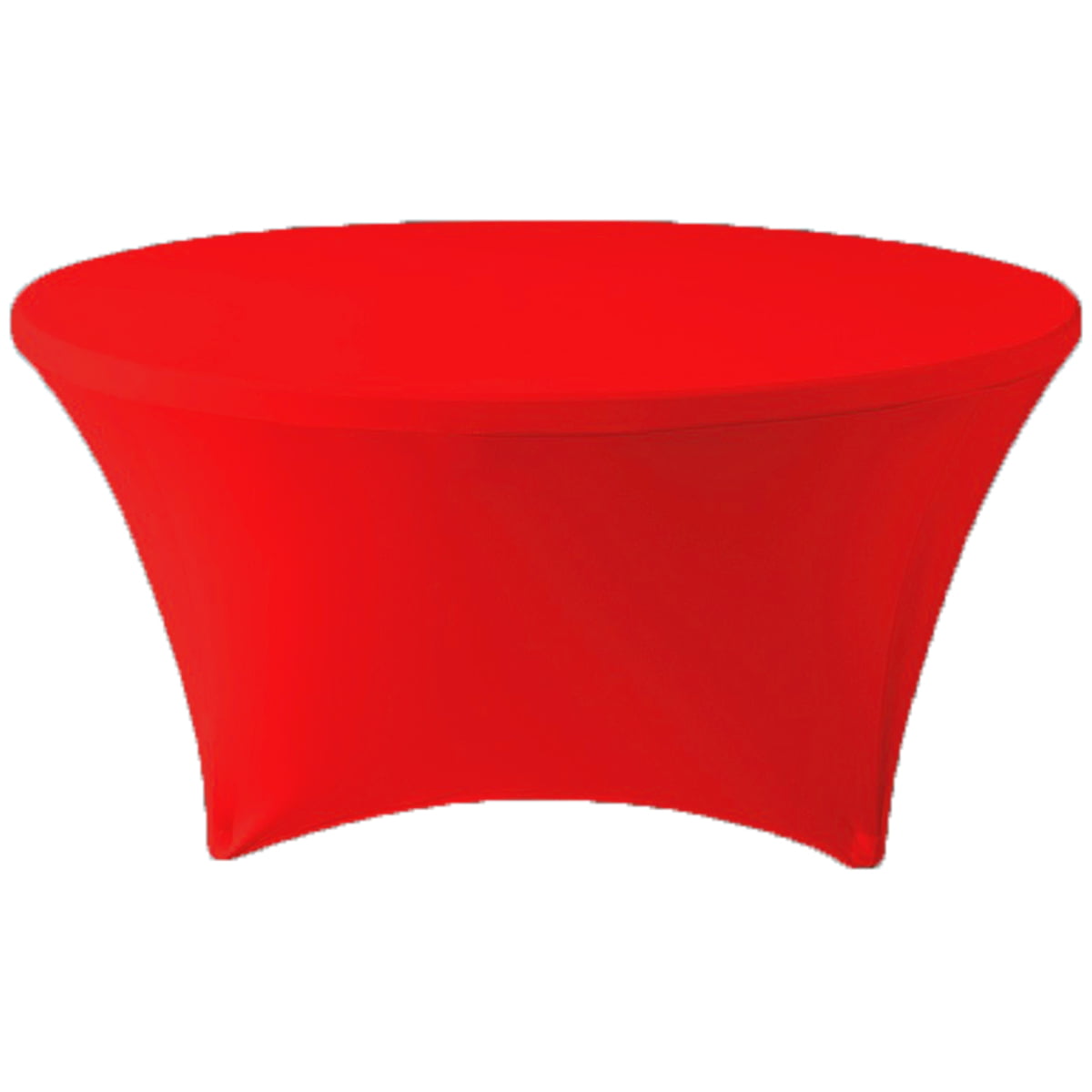 Gowinex Red 5 ft. Round Spandex Tablecloth Fitted Table Cover - Walmart.com