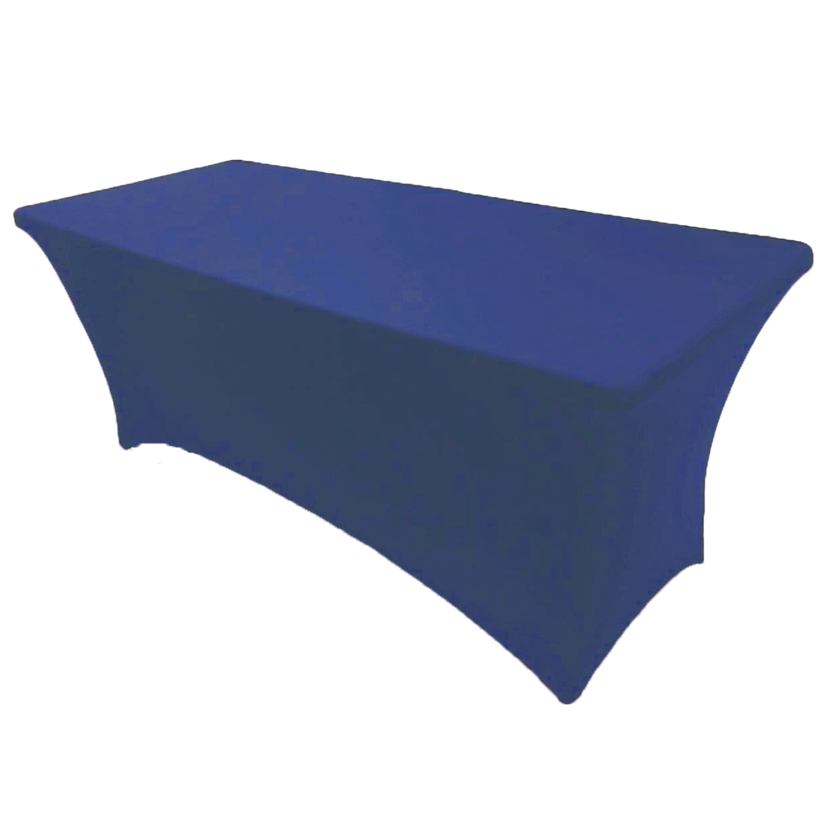 Gowinex Royal Blue 8 ft Spandex Fitted Stretch Tablecloth Table Cover ...