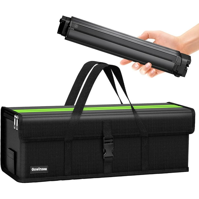 Gowinsee Ebike Battery Bag, 6 Layers Fire Protection Fireproof Battery ...