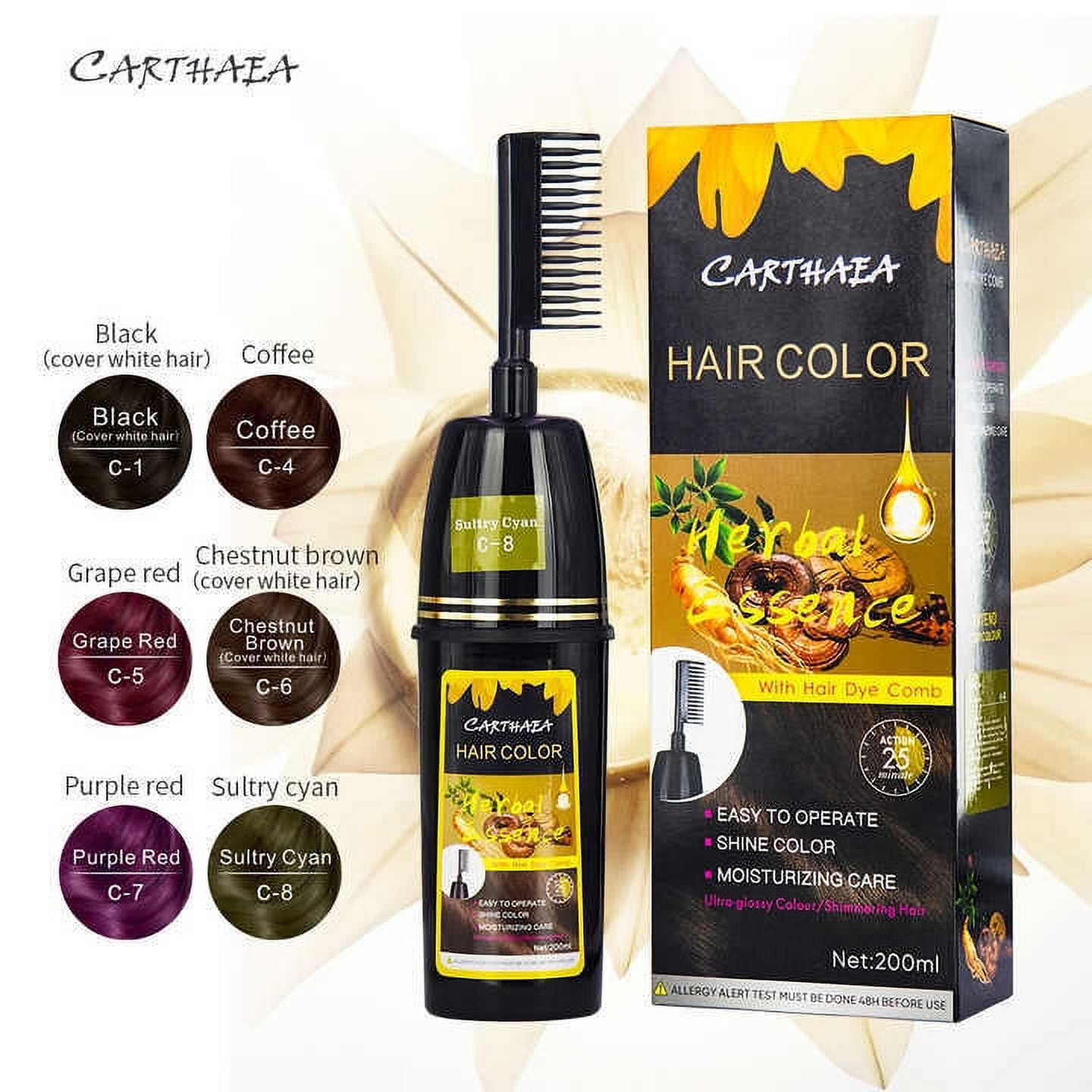Gowinsee Sultry Cyan Hair Dye Shampoo Natural Herbal Hair Dye permanent ...