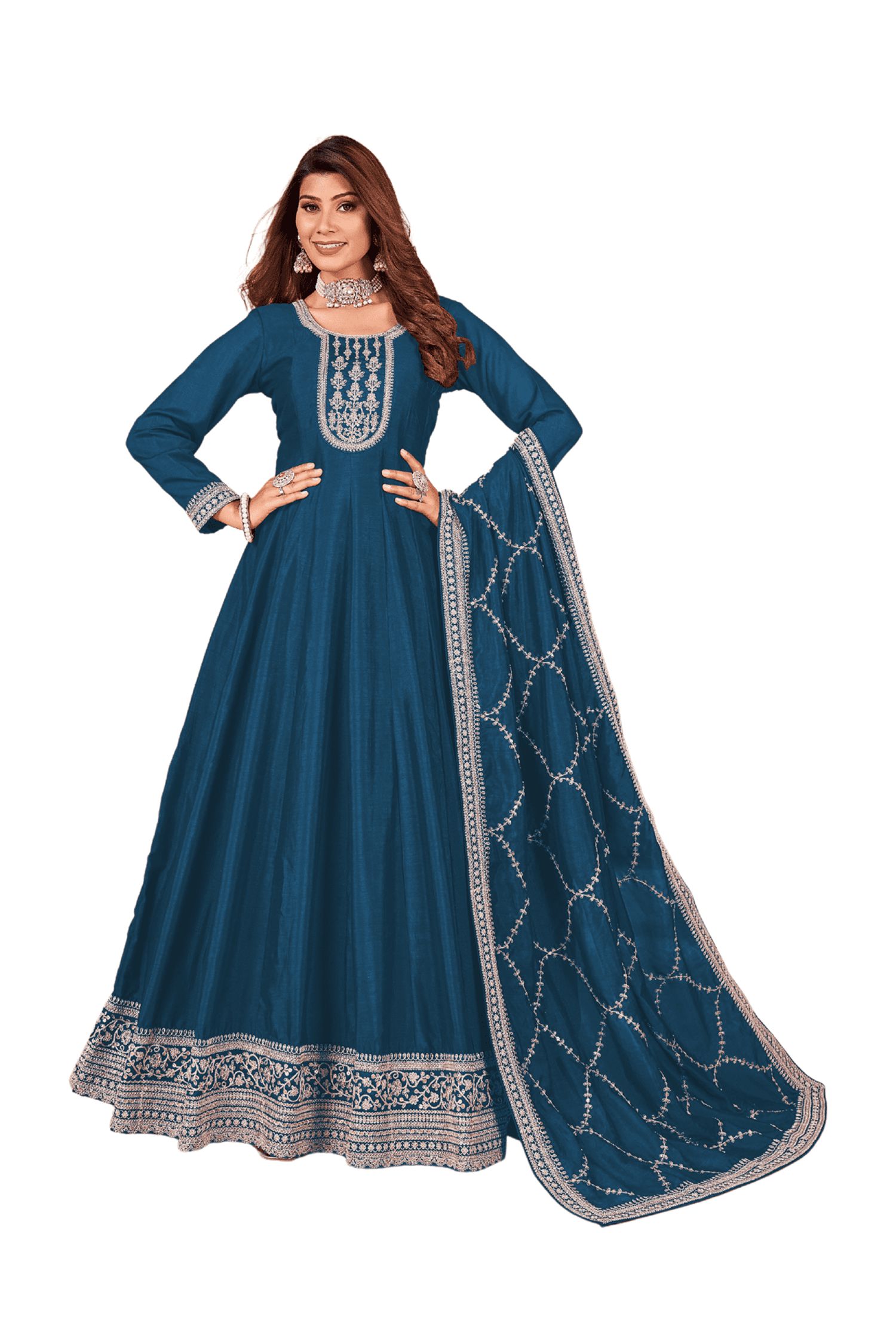 Gown Bollywood Indian Anarkali Salwar Designer Kameez Pakistani Dress ...