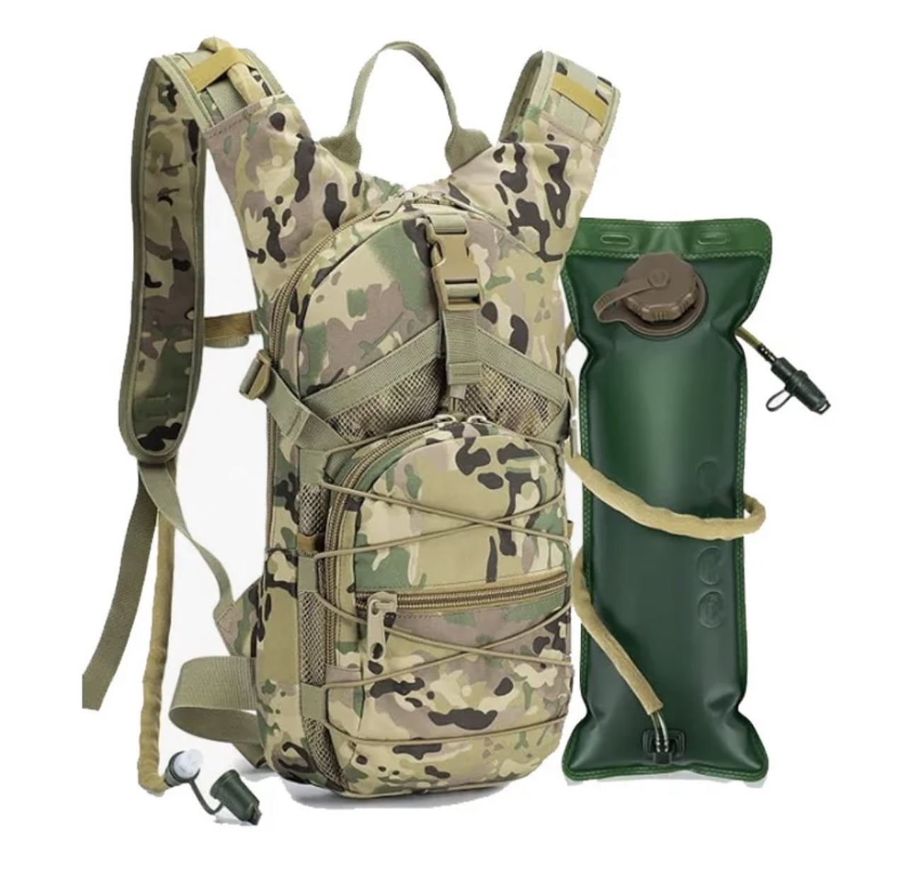 Gowoo Hydration 3L Tactical Hydration Backpack with Water Bladder Leak ...