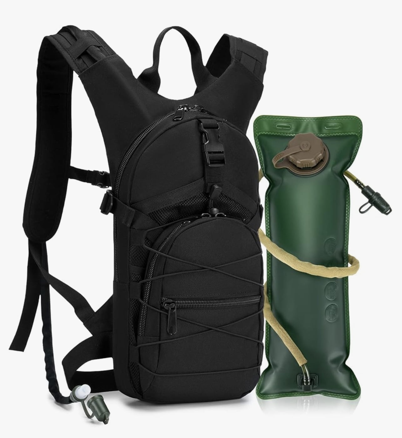 Gowoo Hydration 3L Tactical Hydration Backpack with Water Bladder Leak ...