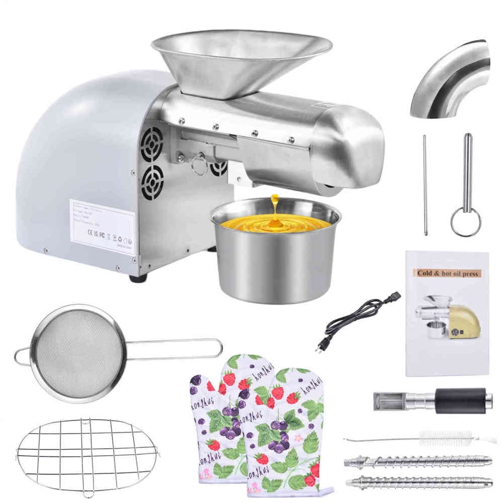 Goxfaca Cold Press Oil Extractor 1800W Automatic Oil Presser Cold Hot ...