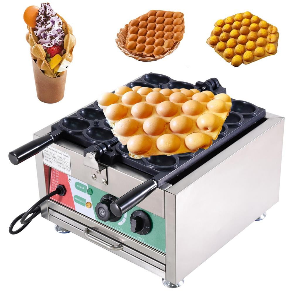 Goxfaca Commercial Waffle Maker 3000W Waffle Ball Iron Bite Maker ...