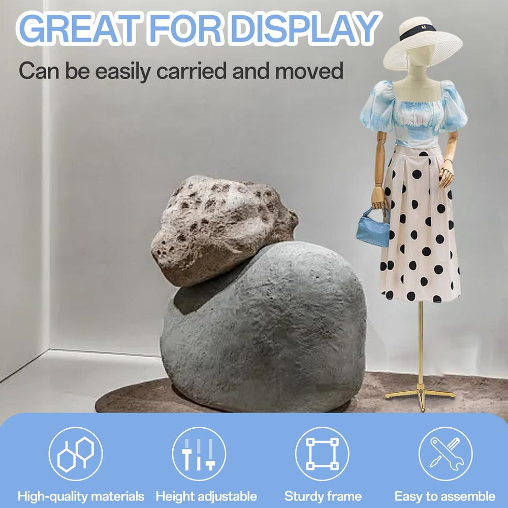 Goxfaca Dress Form Mannequin Detachable Body Stand Height Adjustable ...