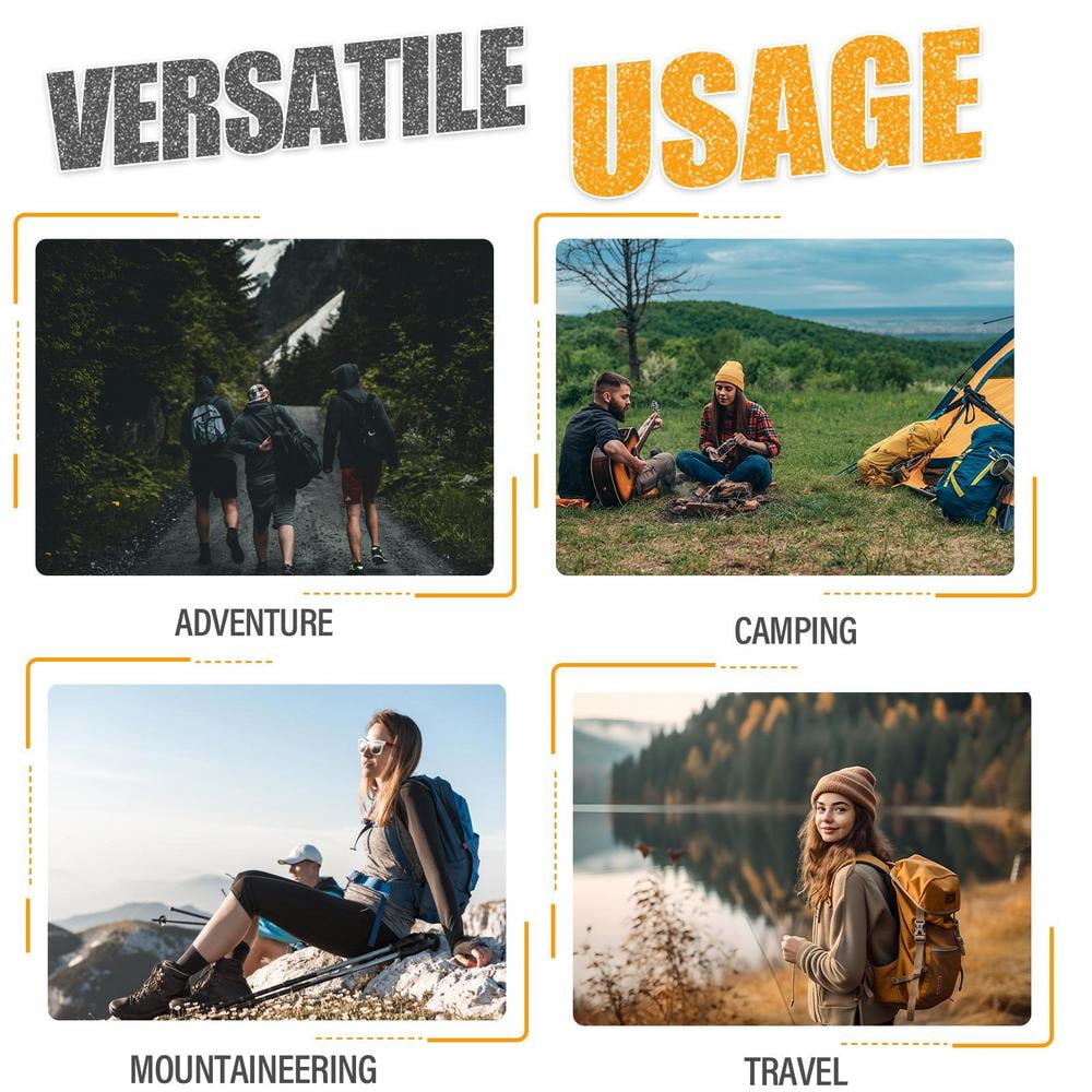 Goxfaca External Frame Hiking Backpacks Hiking Backpack Frame Foldable ...