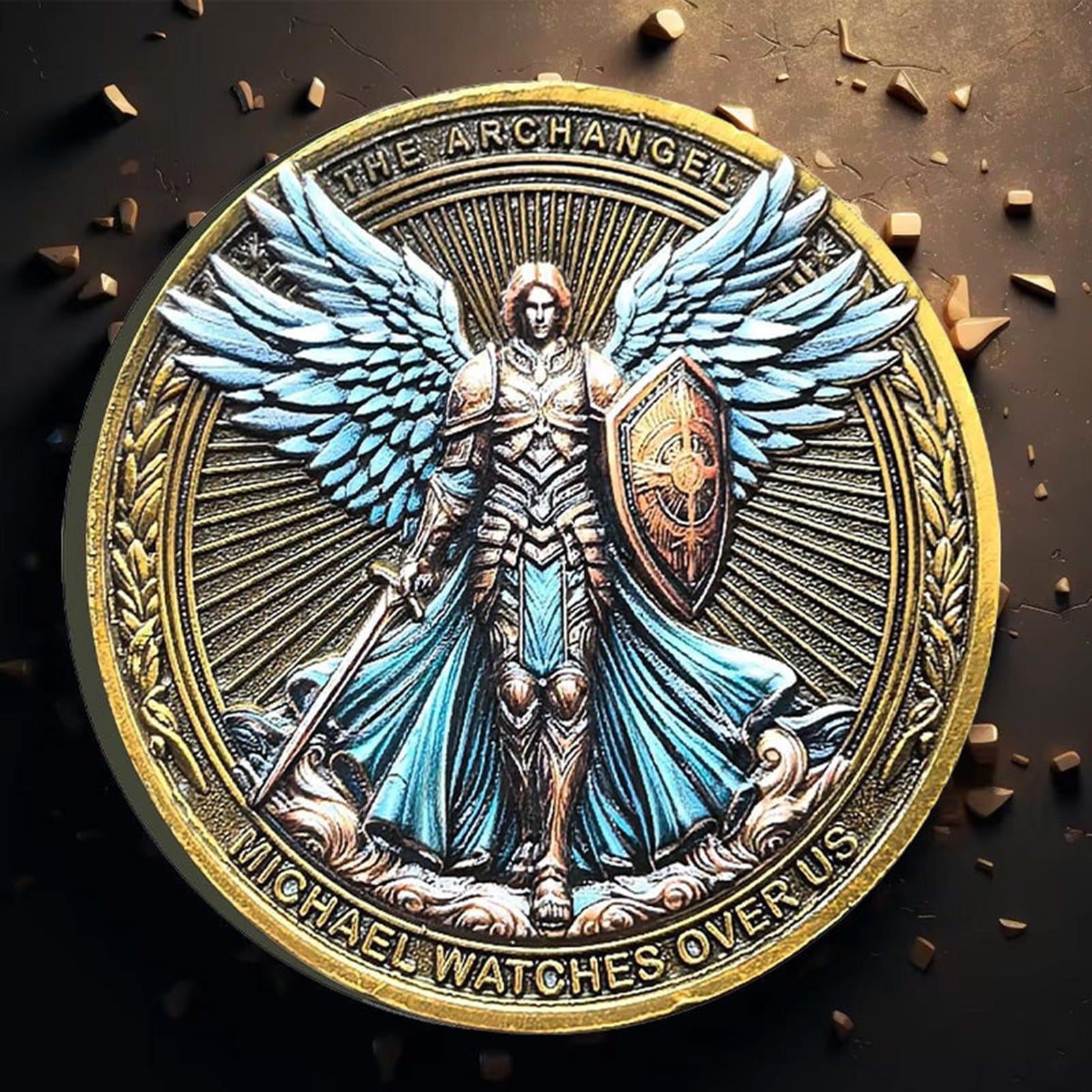 Goxfaca Guardian Angel Christian Challenge Coin, Pass Along Token of ...