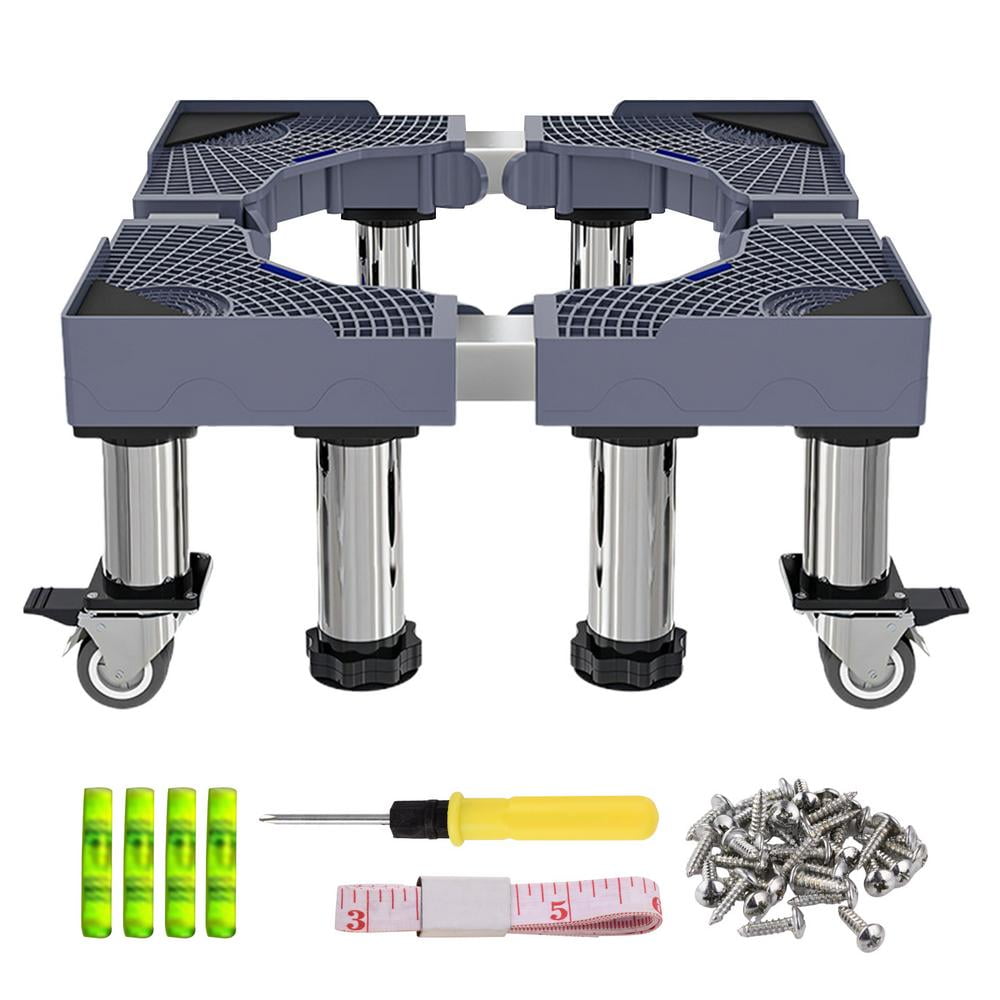 Goxfaca Mini Fridge Stand Laundry Stand Base Washing Machine Stand With ...