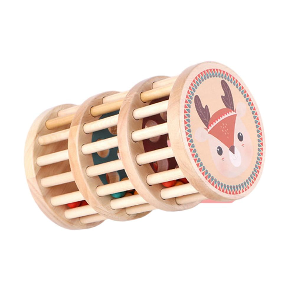 Goxfaca Montessori Toys for Babies 6-12 Months Wooden Roller Balls ...