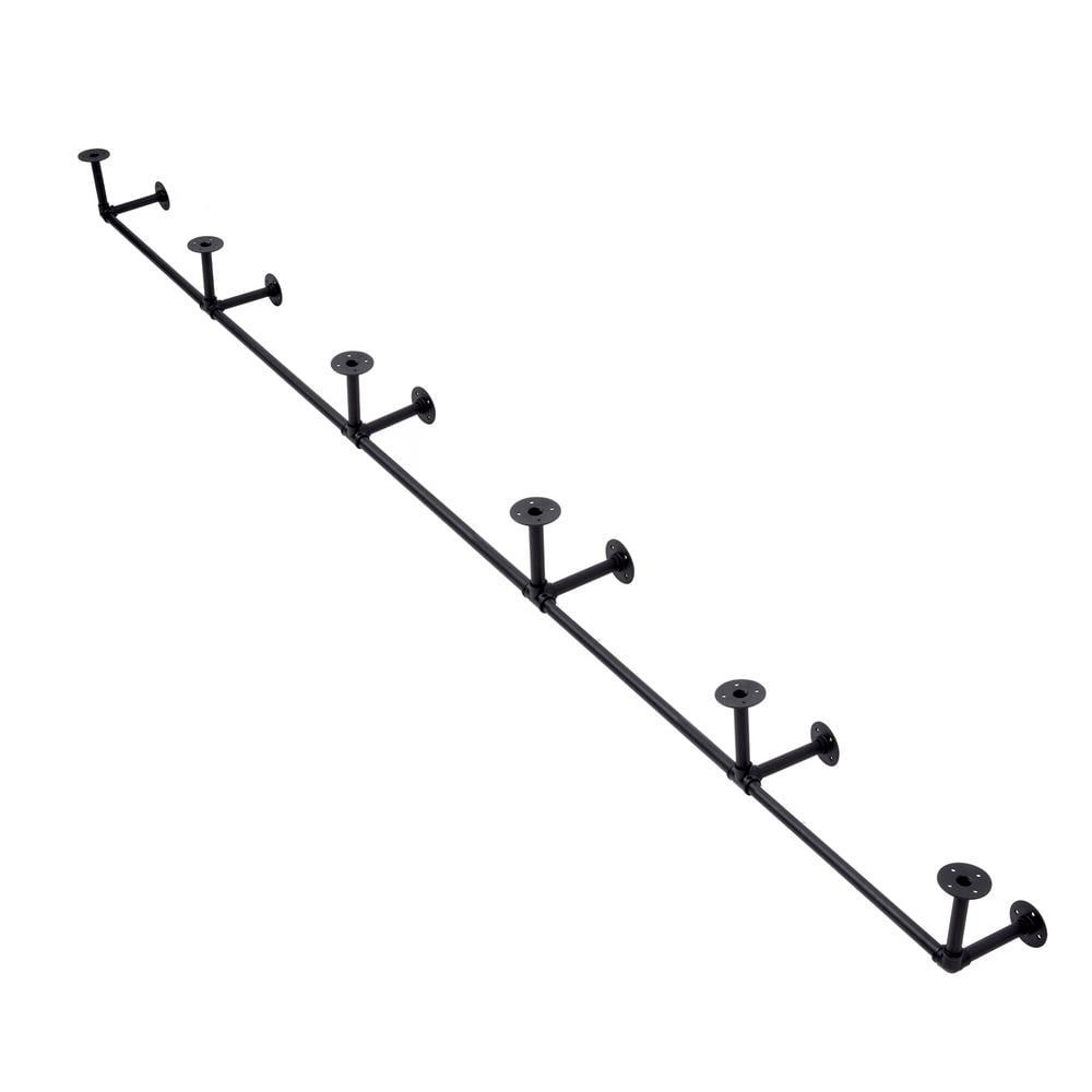 Goxfaca Pipe Bar Foot Rail Pipe Railing Guide Rail Heavy Duty Wall ...