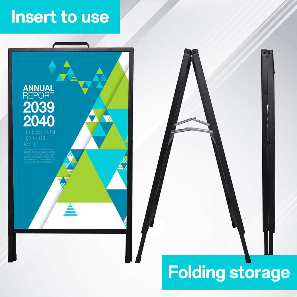 Goxfaca Poster Board Stand Store Sign Holder Floor Standing Sign Holder ...