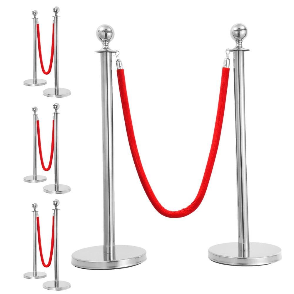 Goxfaca Red Carpet Post and Ropes Stainless Steel Barriers for Crowd ...