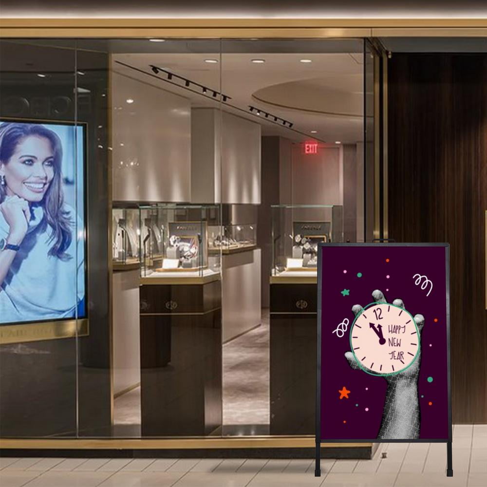 Goxfaca Sign Holder Floor Stand Floor Poster Display Stand Heavy Duty ...