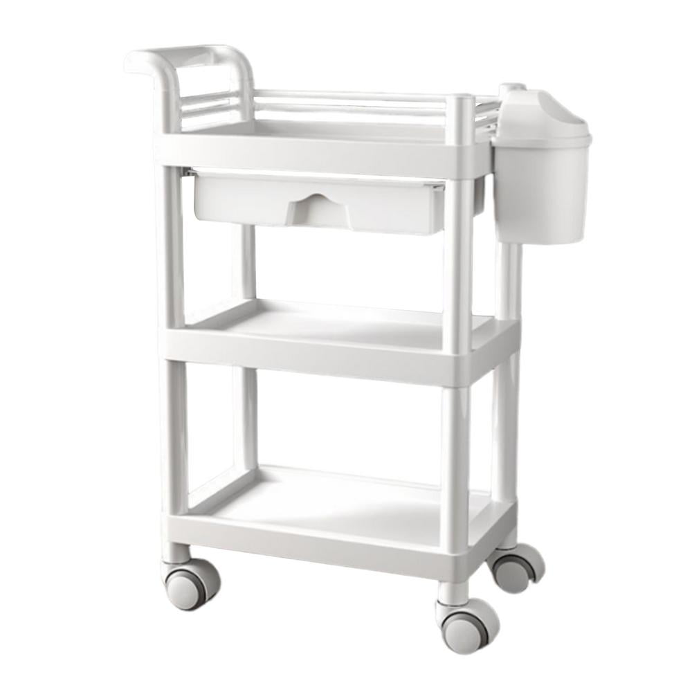 Goxfaca Utility Rolling Cart Safe 3-Tier Utility Carts Rolling Cart ...