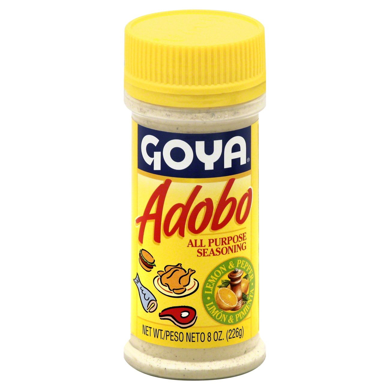 Goya Adobo All Purpose Seasoning with Lemon & Pepper - 8 oz (Packaging ...