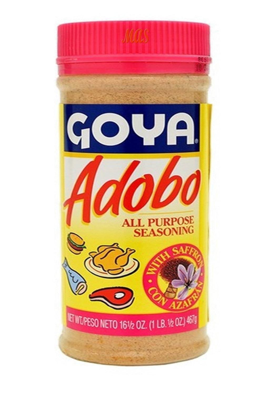 Goya Adobo All Purpose Seasoning with Saffron 16.5oz - Walmart.com