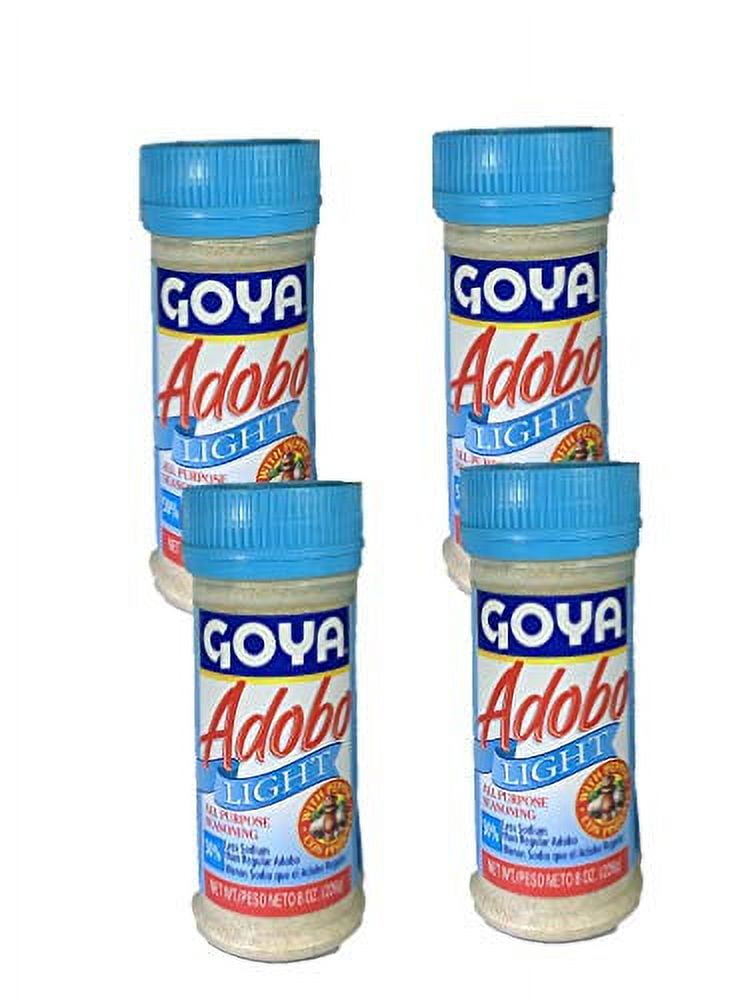 Goya Adobo Light with Pepper - 8 oz All Purpose Seasoning 50% Less ...