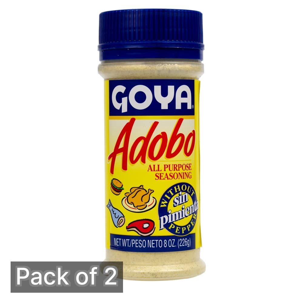 Goya, Adobo Seasoning Without Pepper, 8 oz, Pack of 2 - Walmart.com