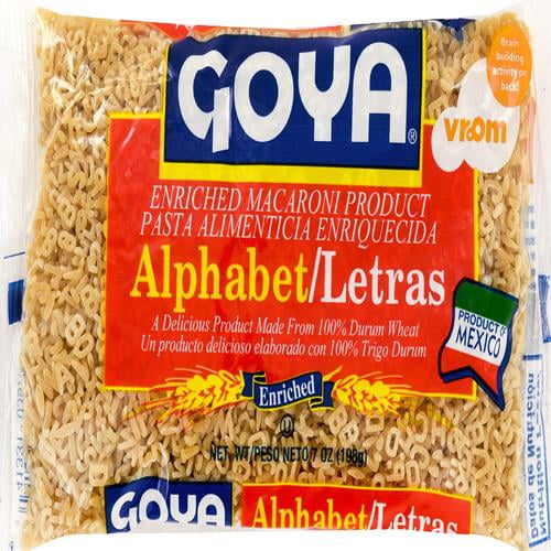 Goya Alphabet Pasta, 7 Ounce - Pack of 2 - Walmart.com