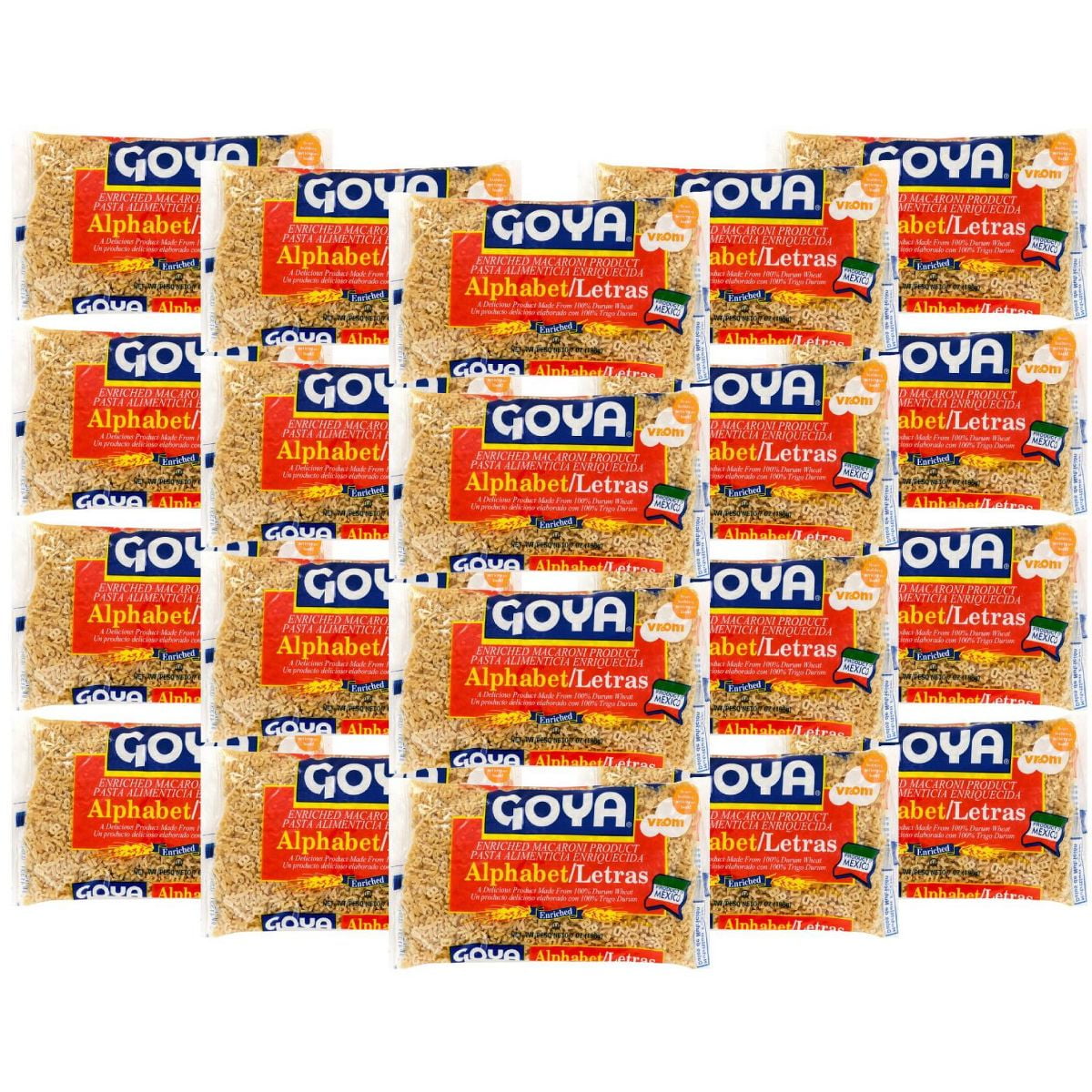 Goya Alphabet Pasta - Case of 20/7 oz - Pack of 2 - Walmart.com