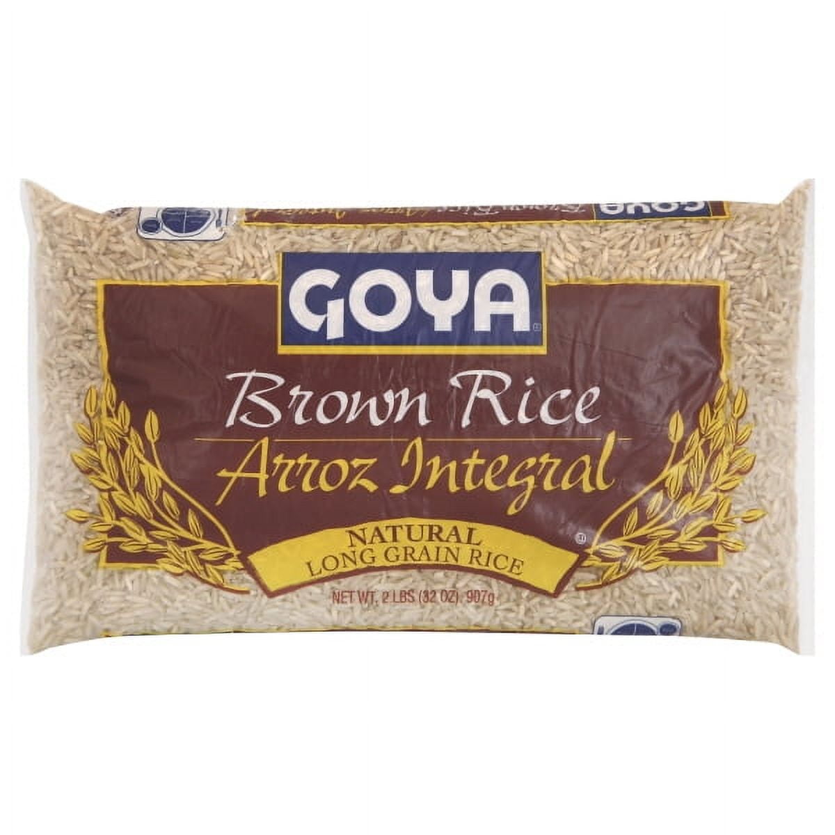 GOYA Natural Long Grain Brown Rice, 2 Lb Bag - Walmart.com