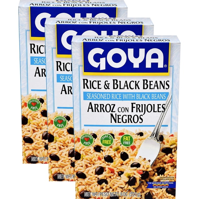 Goya Black Beans and Rice 8 Oz (Pack of 3) - Walmart.com