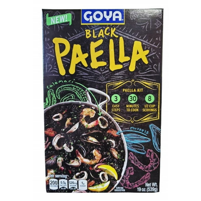 Goya Black Paella Kit for 8 Servings - Walmart.com