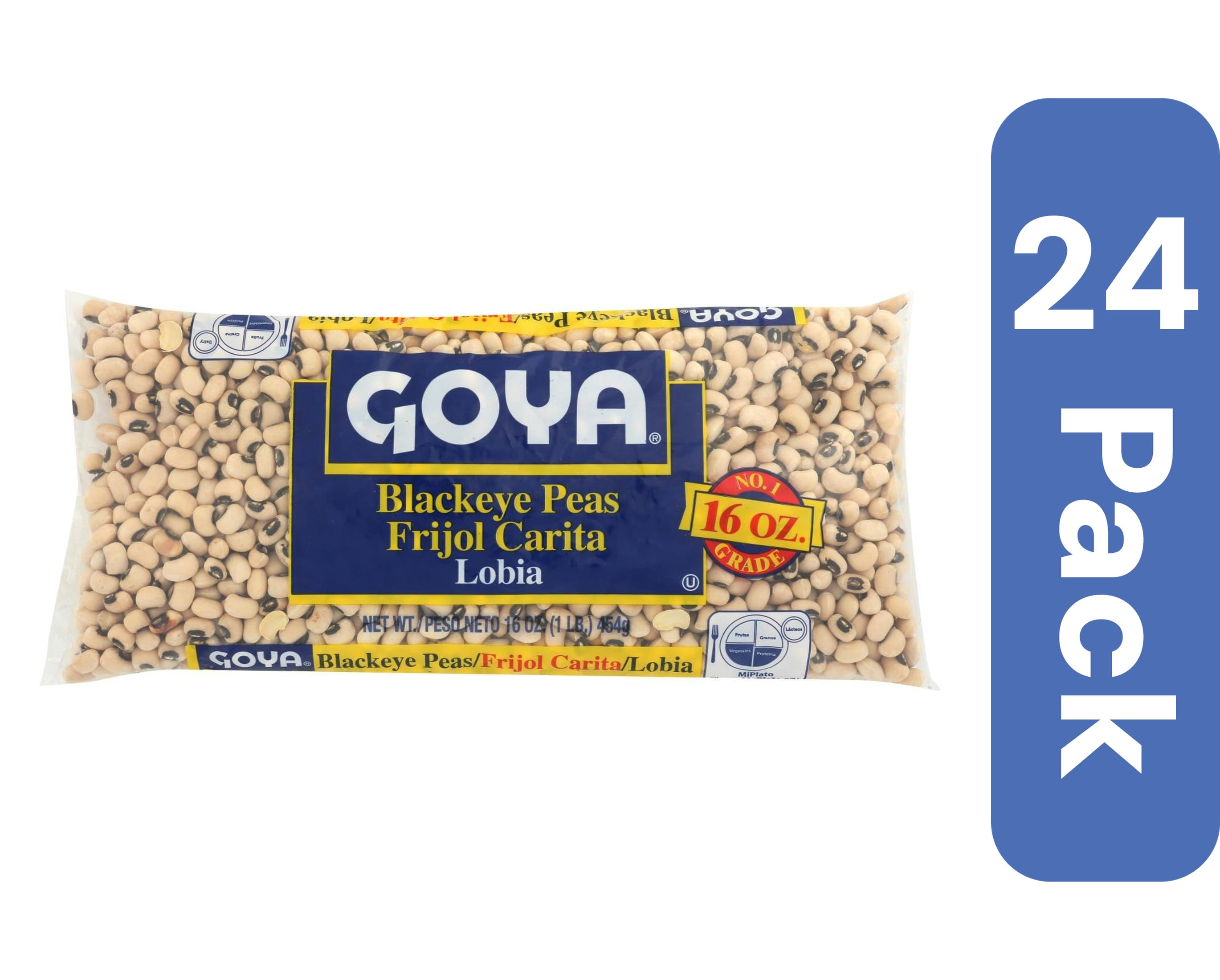 Goya Blackeyed Peas 16 oz (Pack Of 24) - Walmart.com