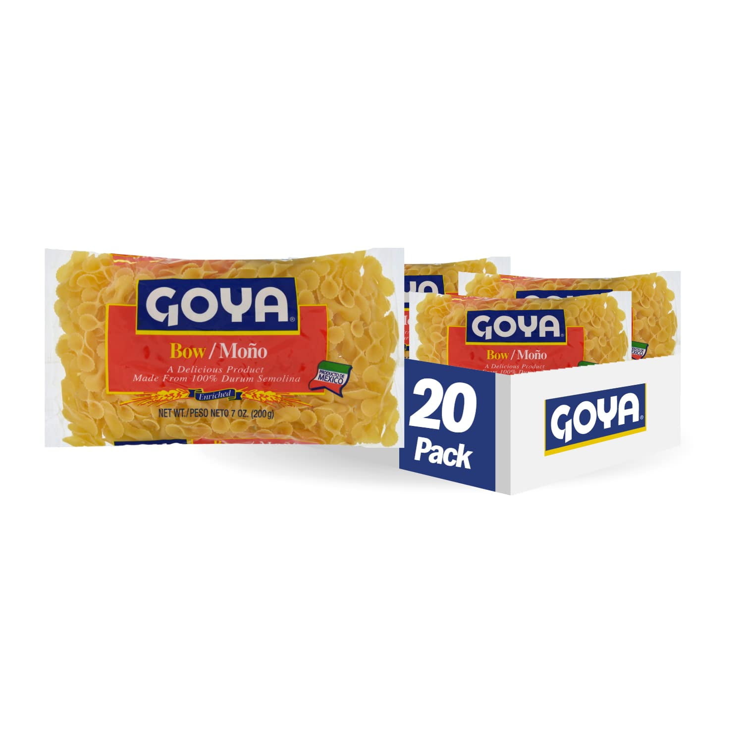 Goya Bow Tie Pasta, 7 Ounce (Pack Of 20) - Walmart.com