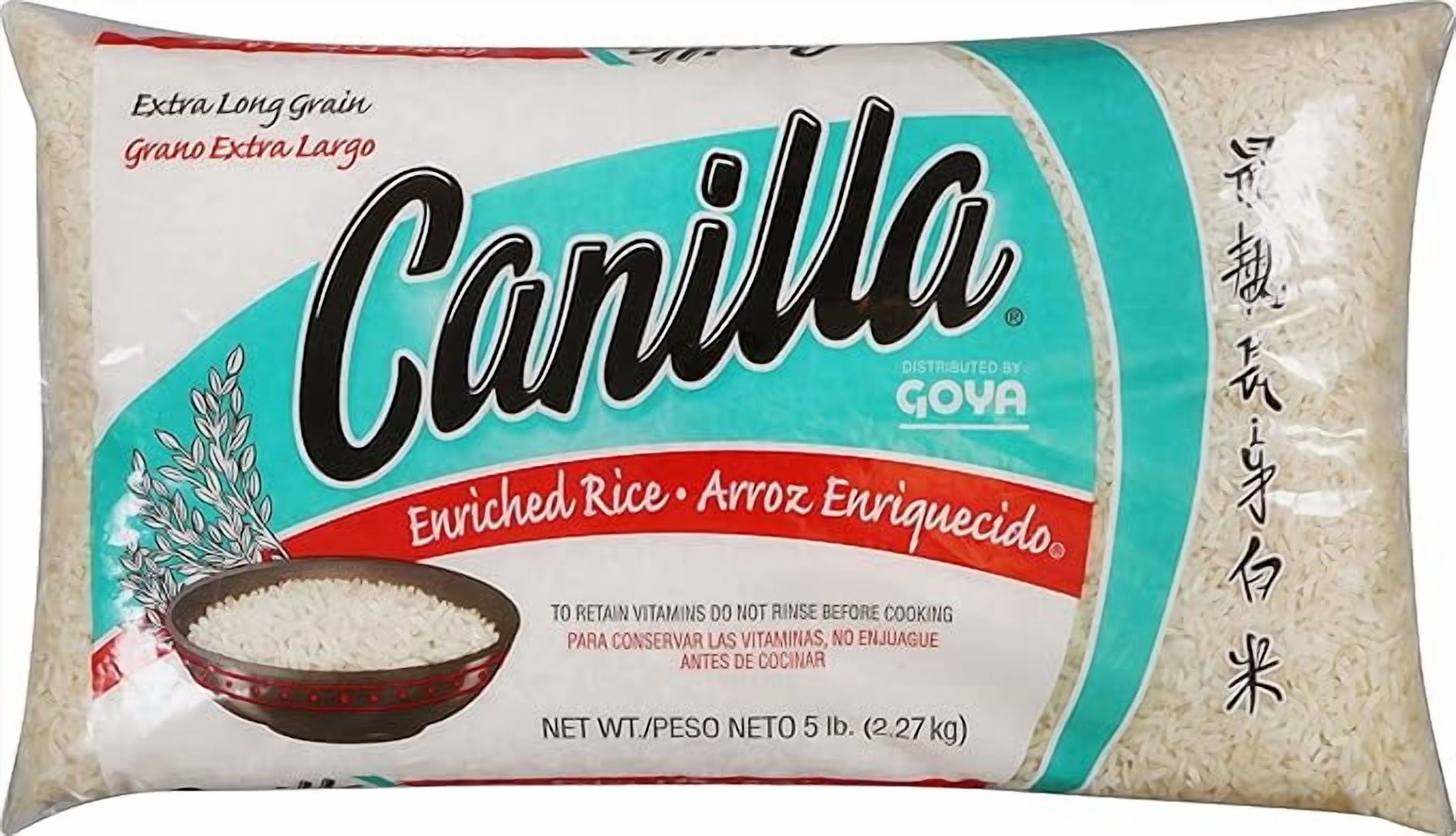 Goya Canilla Extra Long Grain White Rice, 5 Pound - Walmart.com
