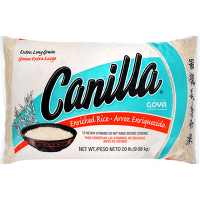 Goya Canilla Long Grain Rice, 20 LB - Walmart.com