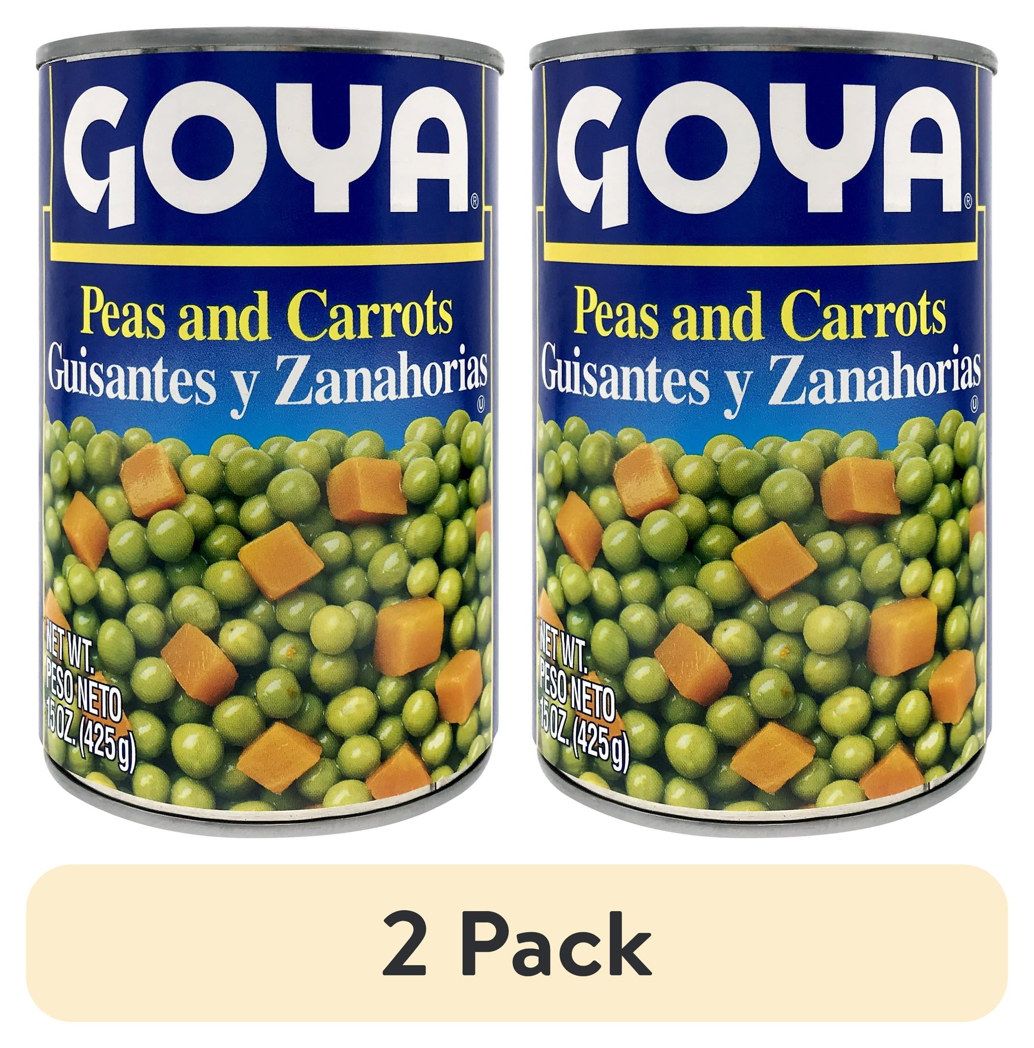 (2 pack) Goya Canned Peas & Carrots 15 oz Can - Walmart.com