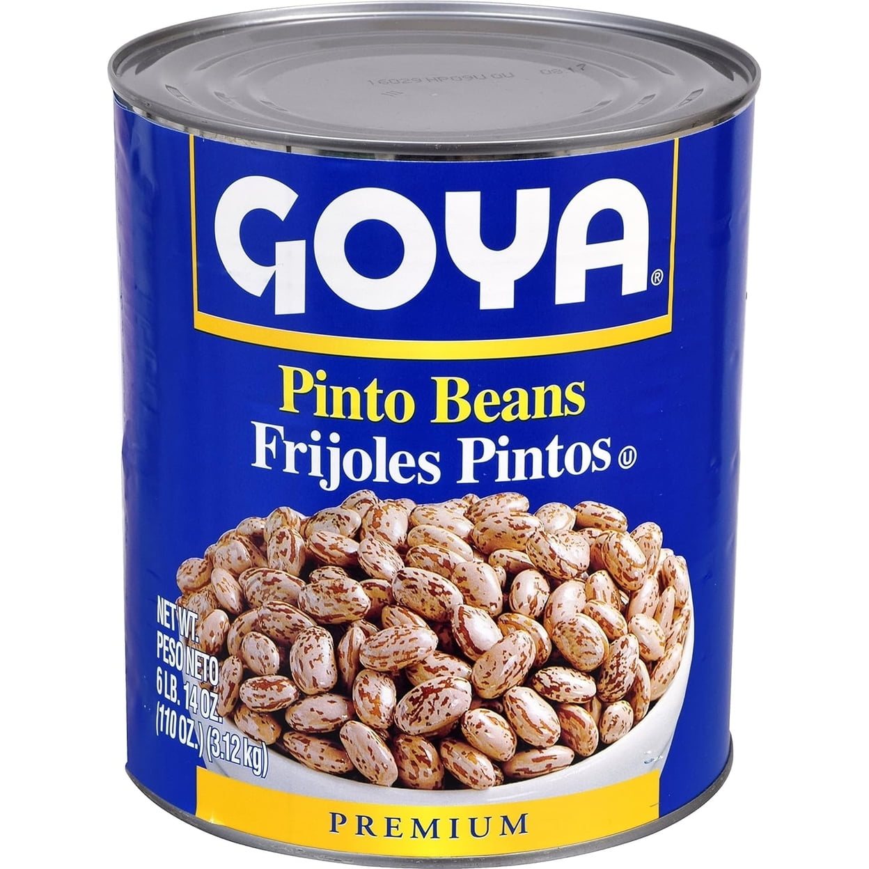 GOYA Canned Pinto Beans, 110 Ounce, Blue Label, Great for Soups and ...