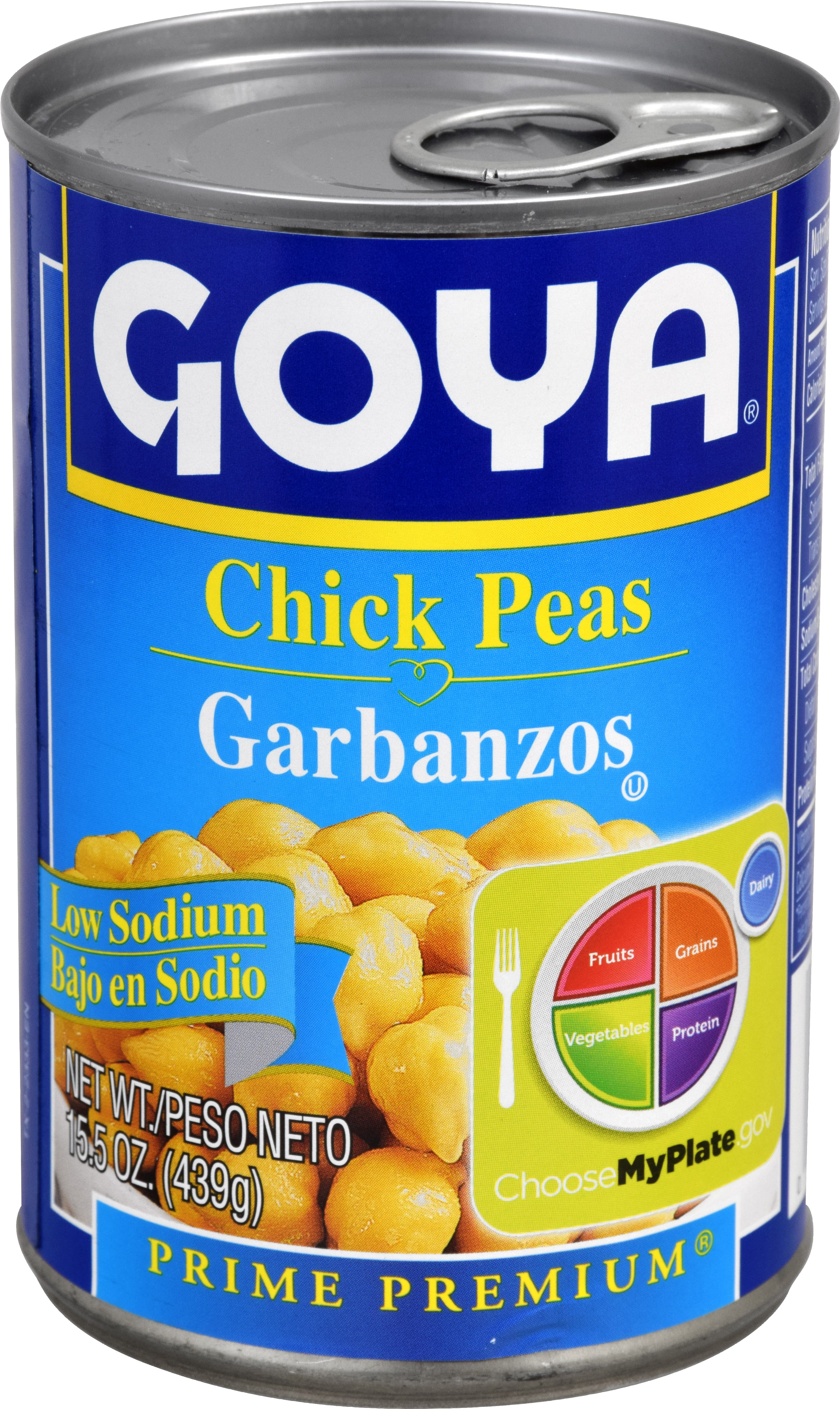 Goya, Chick Peas, 15.5 oz Can, Low Sodium, Great for Hummus and Salads ...