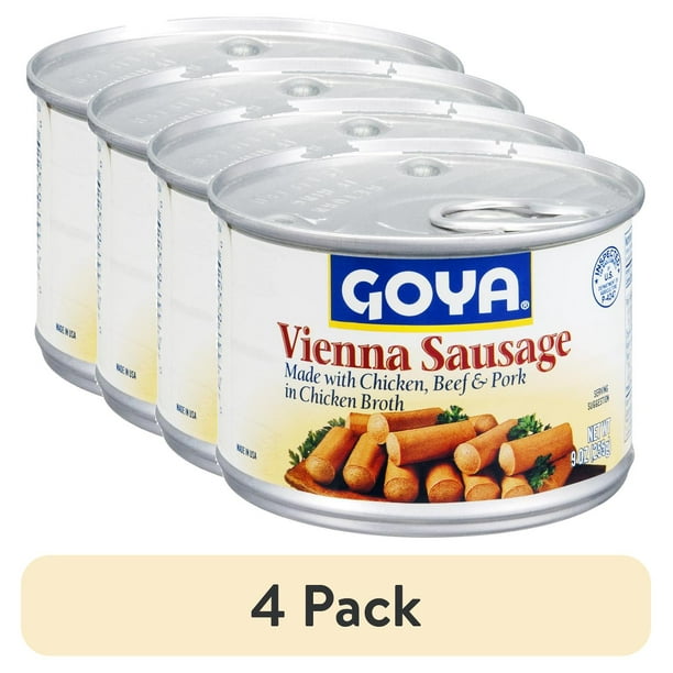 (4 pack) Goya Vienna Sausage, 9.0 OZ - Walmart Business Supplies