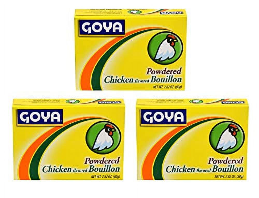Goya Chicken Bouillon Powder Seasoning, Cubitos de Pollo en polvo, 2.82 ...