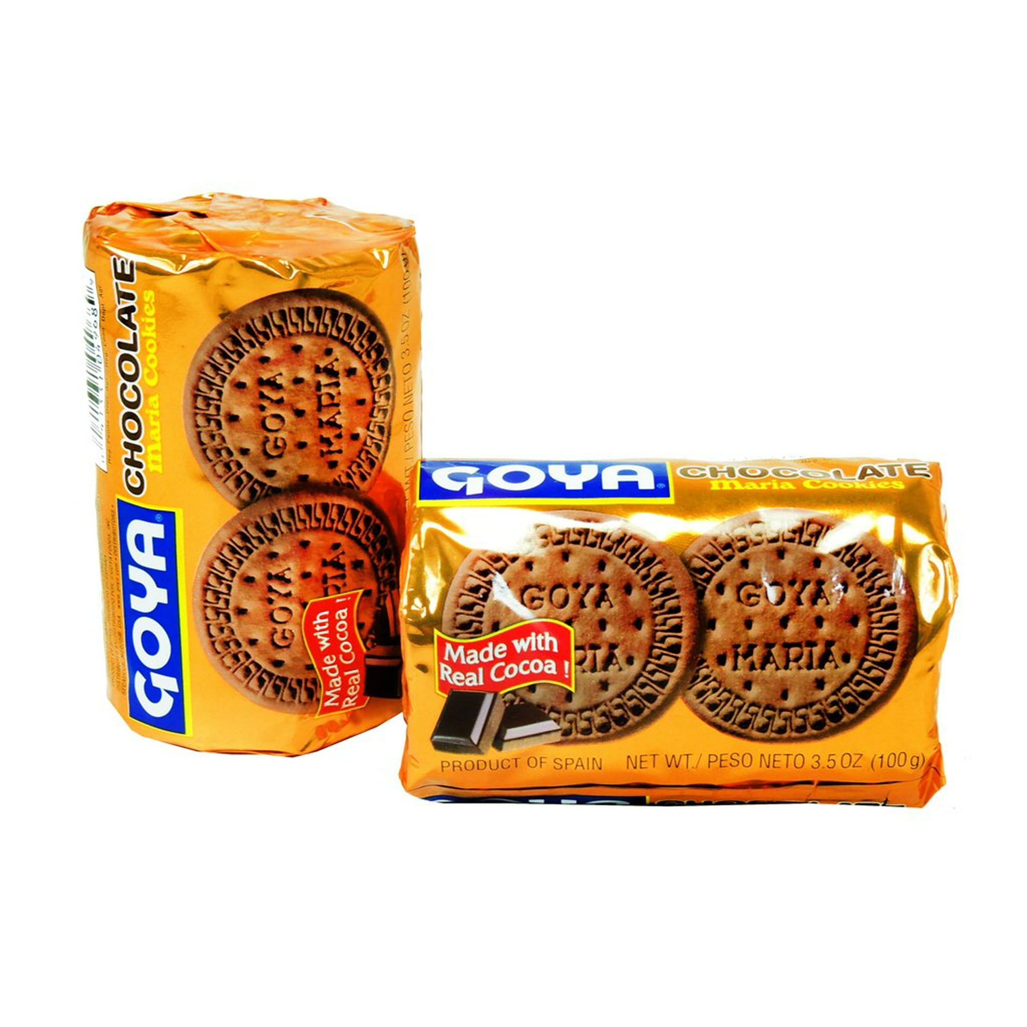 Goya Chocolate Maria Cookies Biscuits, 3.5 Oz Pack, 1 Count - Walmart.com