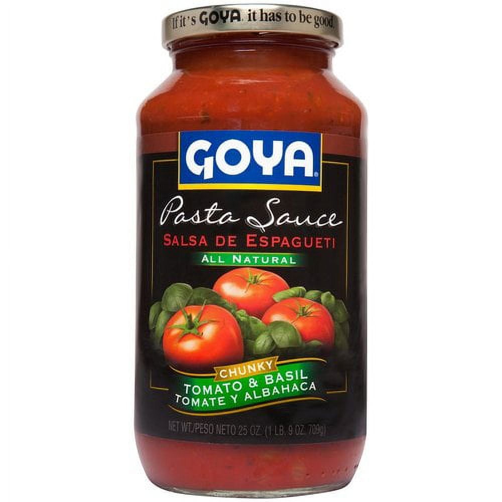 Goya Chunky Tomato & Basil Pasta Sauce, 25 oz - Walmart.com
