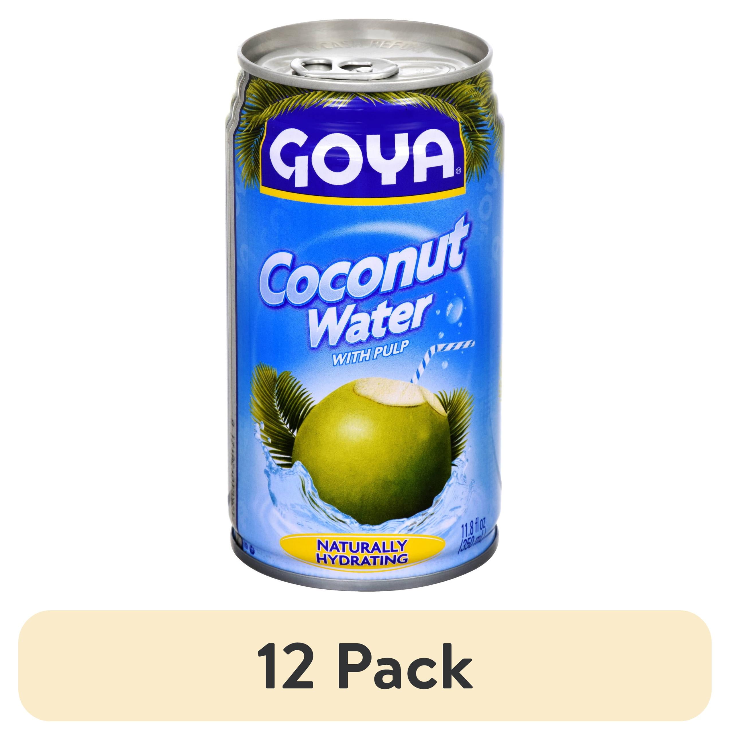 (12 pack) GOYA Coconut Water with Pulp, 11.8 oz - Walmart.com
