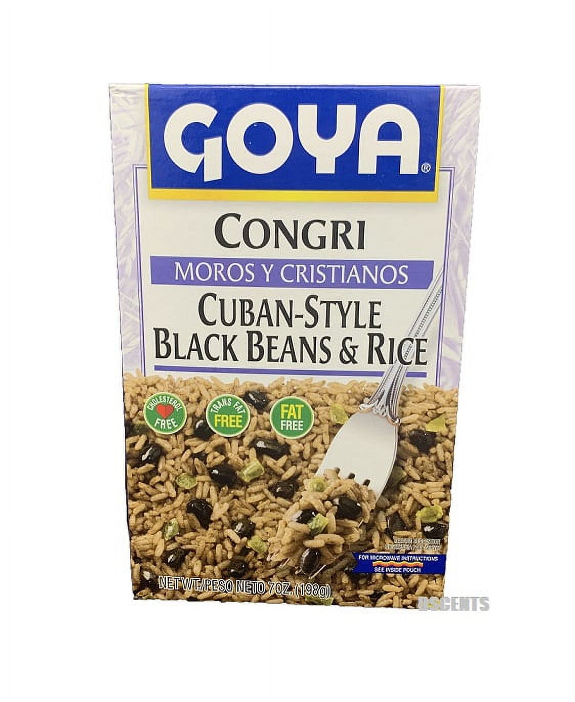 Goya Congri Moros Y Cristianos Cuban Style Black Beans and Rice 7 ...