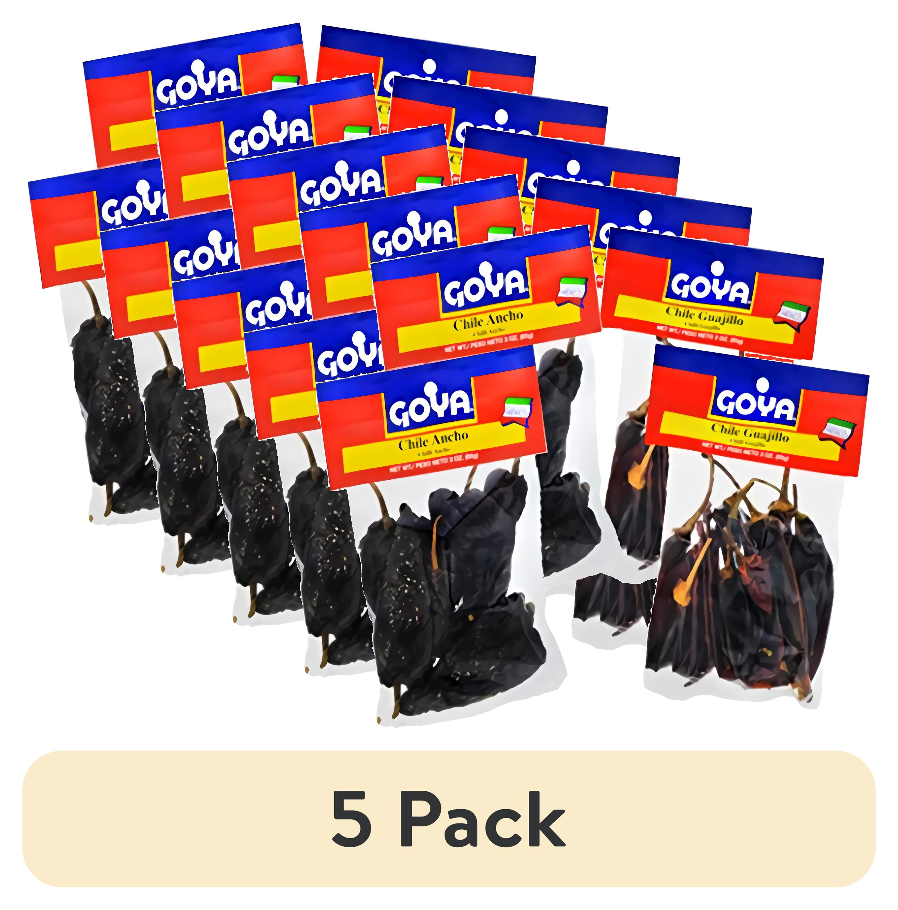 (5 pack) Goya Dried Chile Peppers Variety Pack | Ancho and Guajillo ...