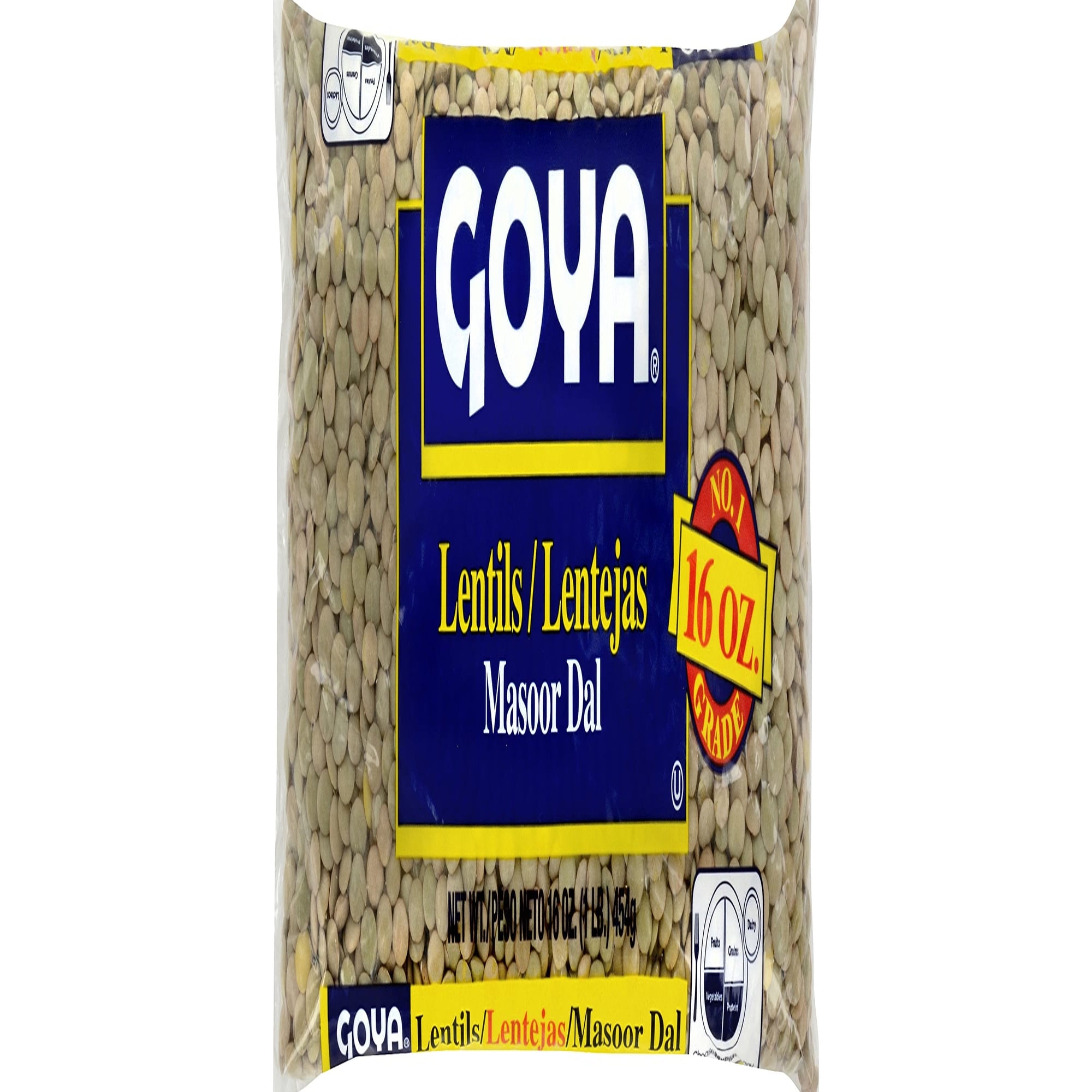 Goya Dry Lentils 16 oz (Pack of 72) - Walmart.com