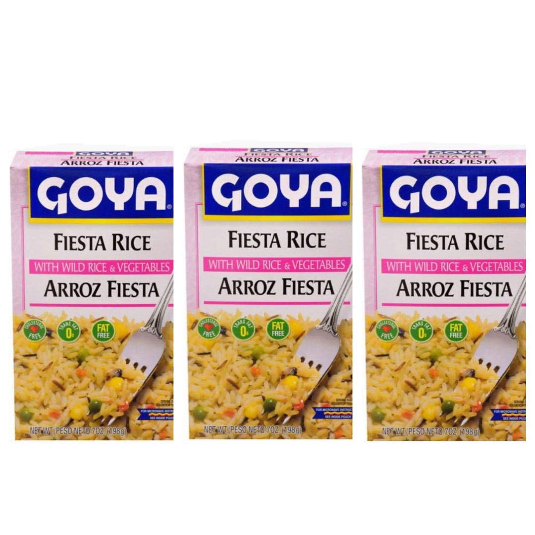 Goya Fiesta Spanish Rice Mix - 7 Oz Each, 3 Boxes - Walmart.com
