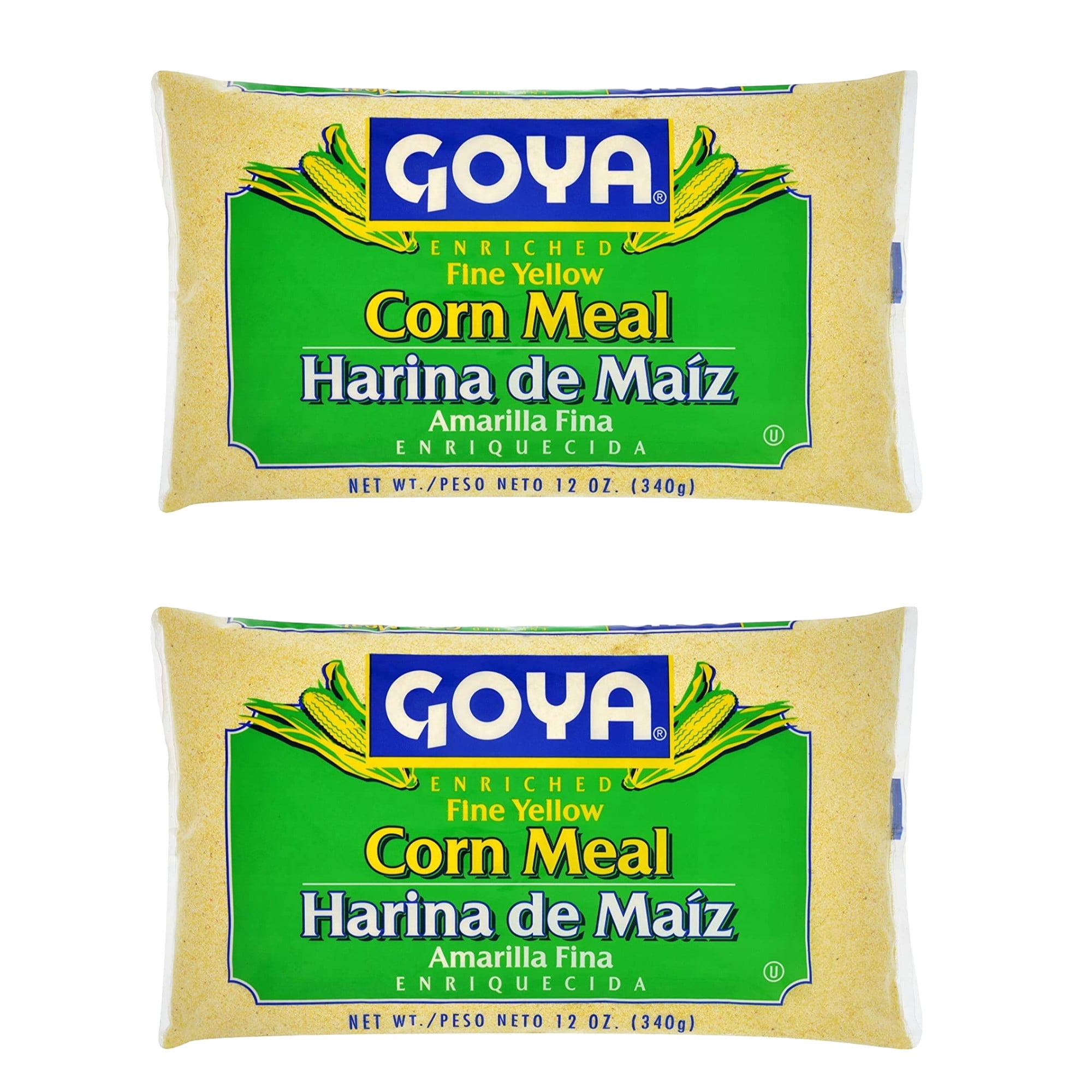 GOYA Fine Yellow Corn Meal, 12 oz Bag, Pack of 2, Authentic Texture for ...