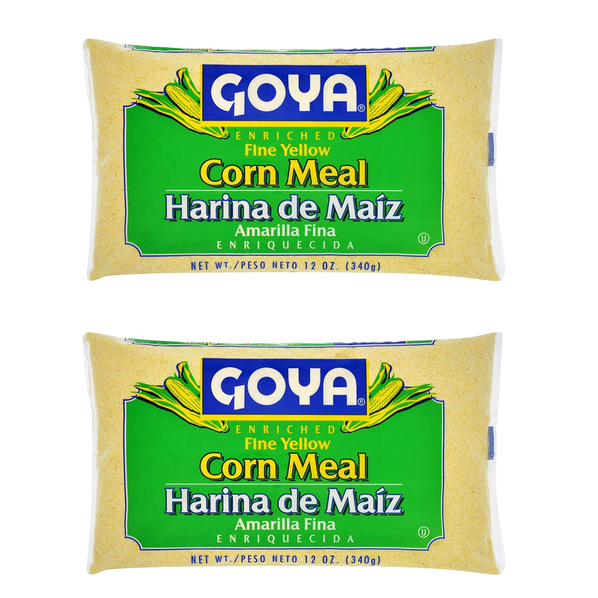 Goya Fine Yellow Corn Meal, 12 oz Bag, Pack of 2 - Walmart.com