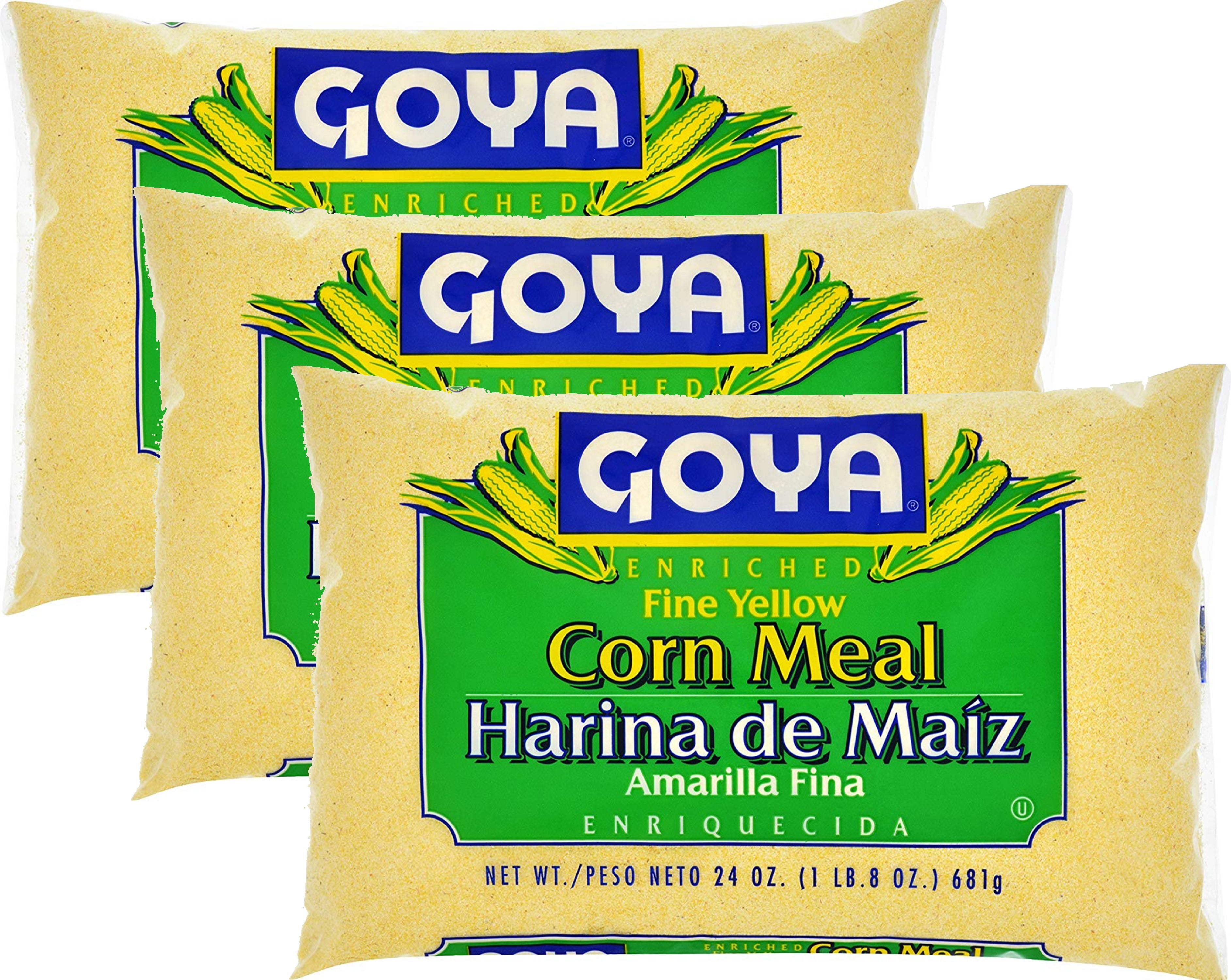 Goya - Fine Yellow Corn Meal - 24oz - 3 Pack - Walmart.com