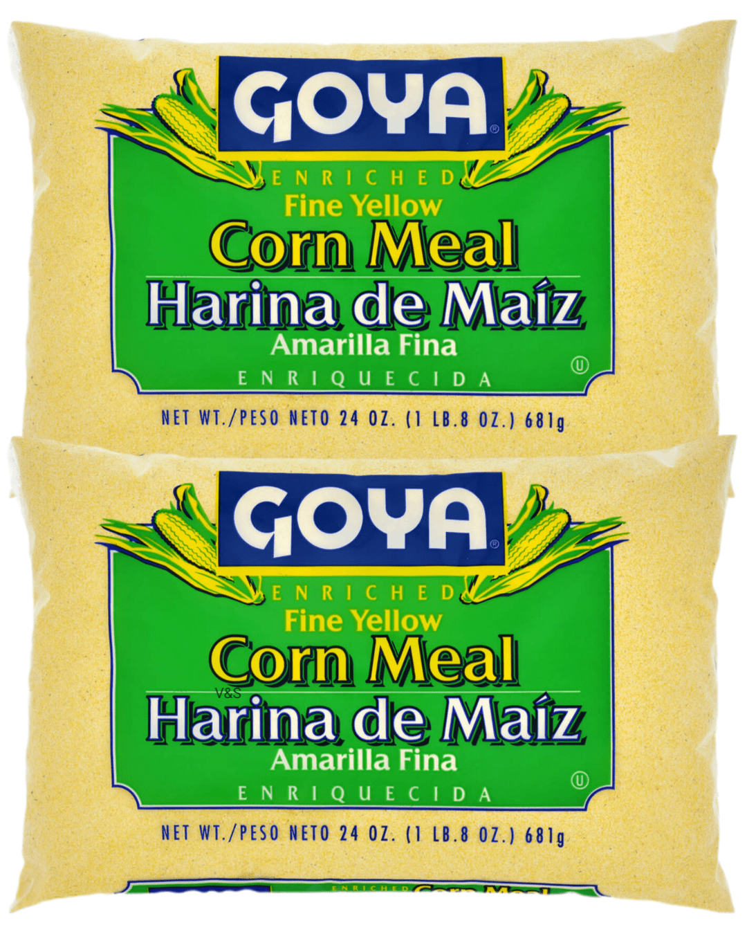 Goya Fine Yellow Cornmeal 24oz (2 Pack) – Gluten Free Harina de Maíz ...