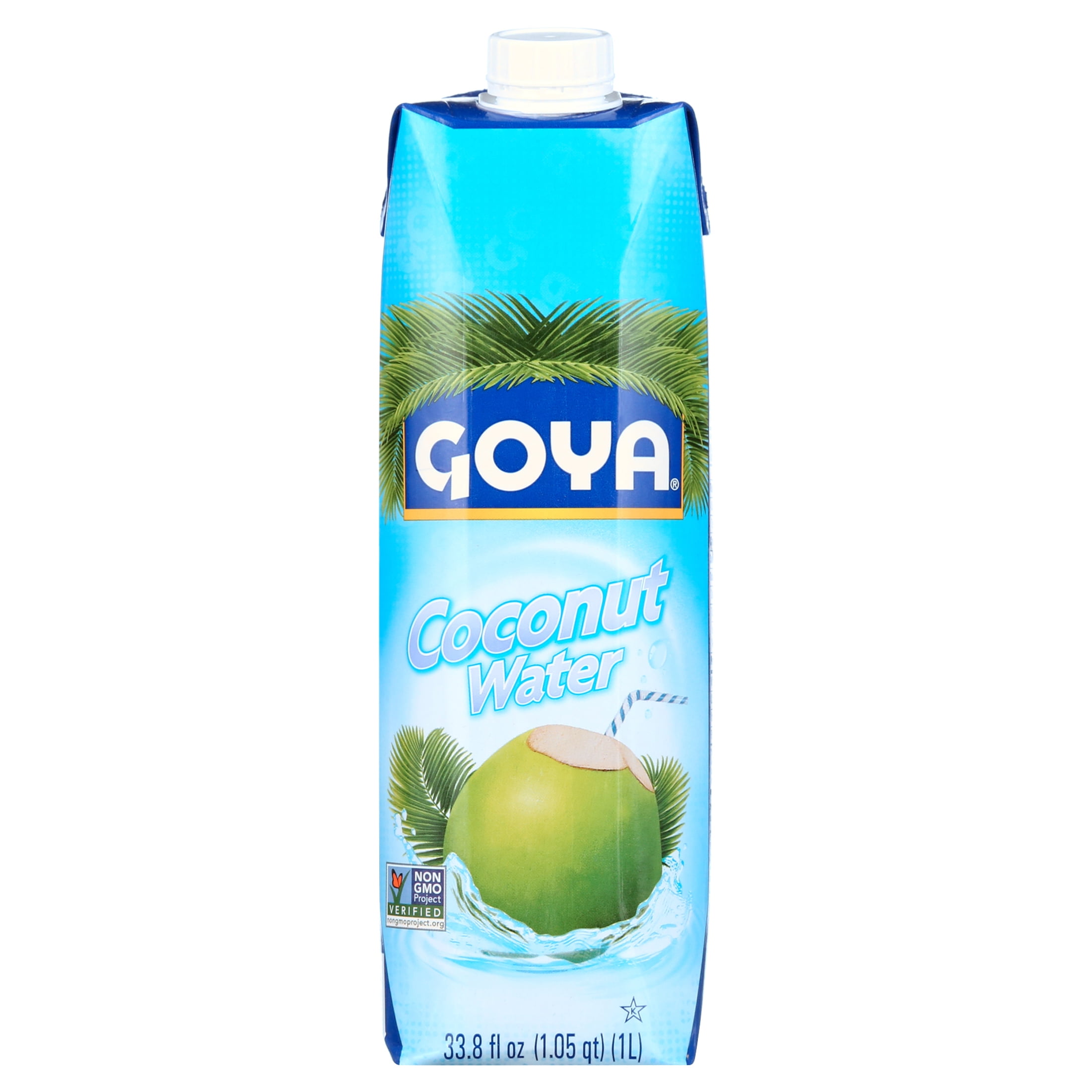 Goya Foods 100% Pure Coconut Water, 33.8 oz - Walmart.com