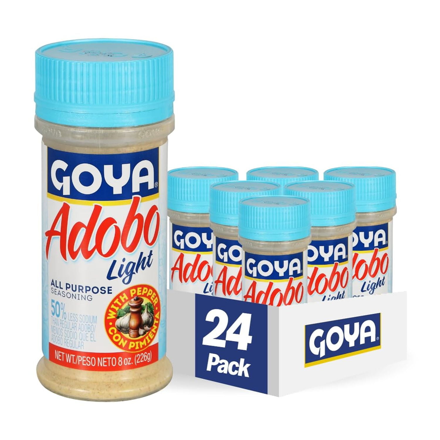 Goya Foods Adobo Light With Pepper, 8-Ounce (Pack Of 24) - Walmart.com